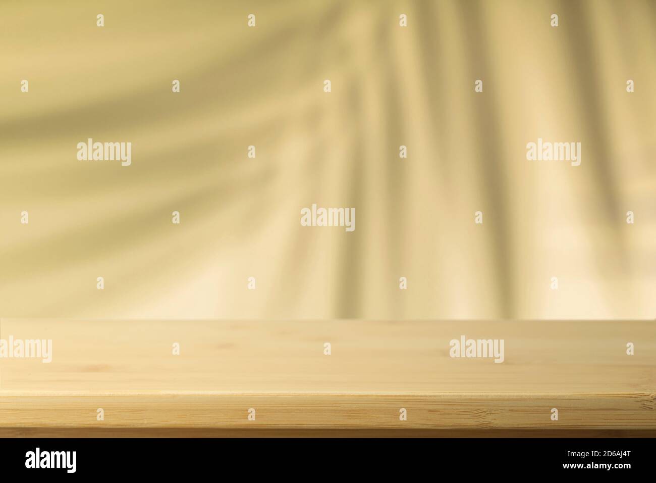 Flat lay background. Minimal background with shadows of palms and empty ...