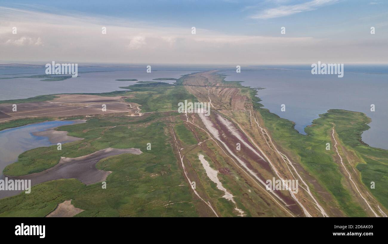 aerial view of Danube Delta, Romania, Europe Stock Photo - Alamy