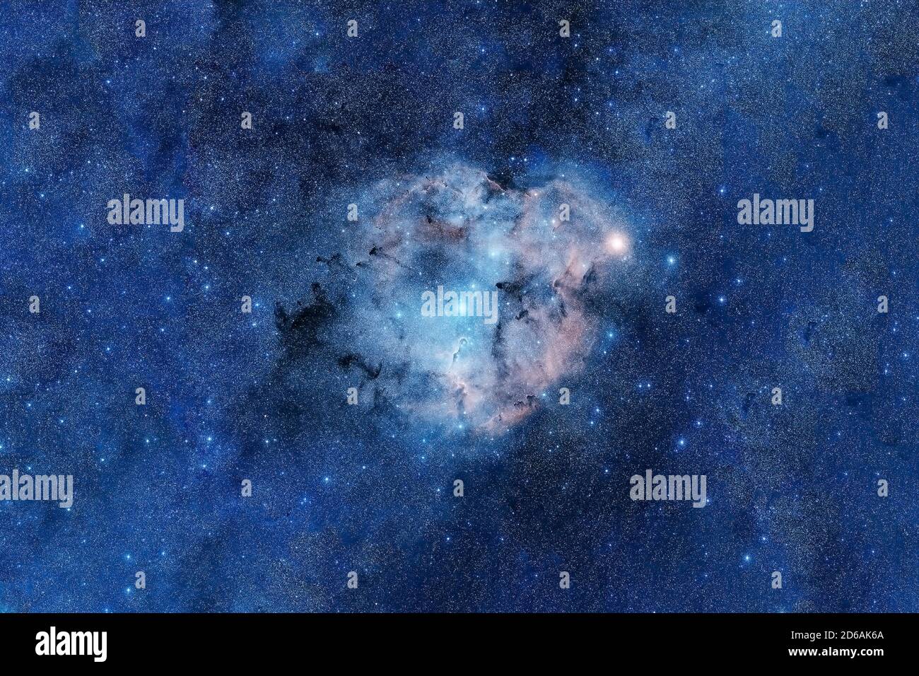 Beautiful blue galaxy in deep space. Elements of this image furnished ...