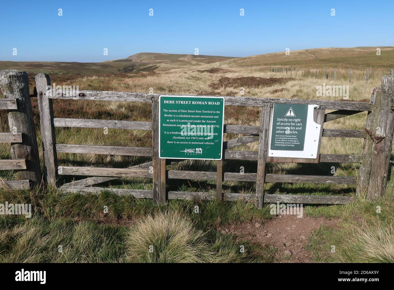 The Anglo-Scottish border. Great Britain. UK Stock Photo - Alamy