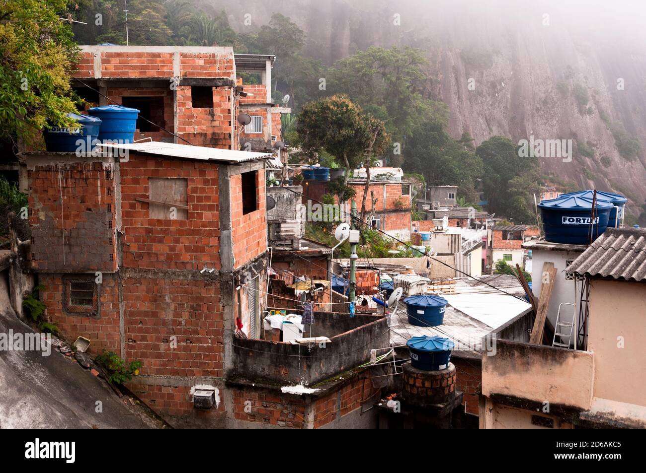 Houses in Favela Vidigal in Rio de Janeiro City, Brazil Stock Photo - Alamy