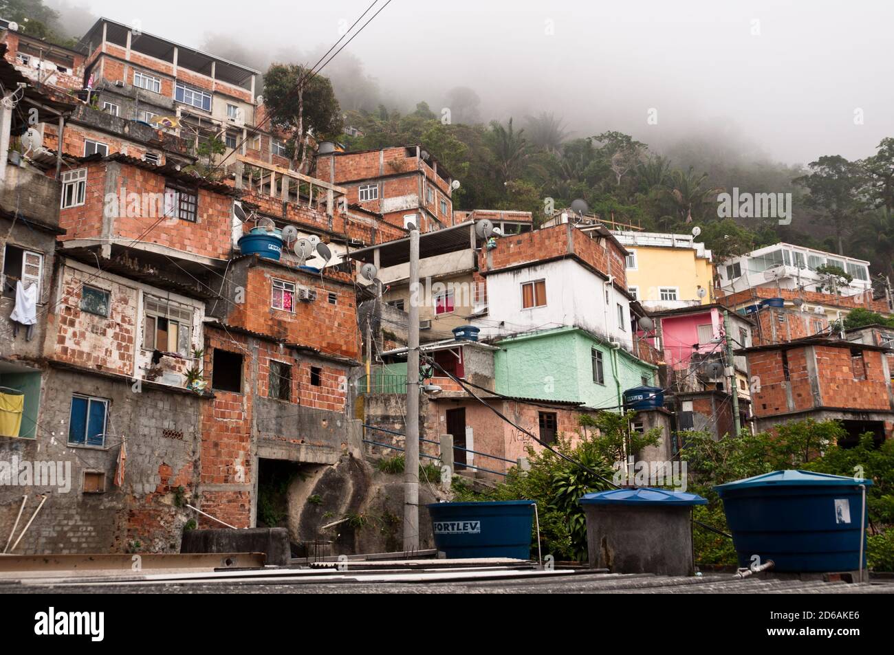 Houses in Favela Vidigal in Rio de Janeiro City, Brazil Stock Photo - Alamy