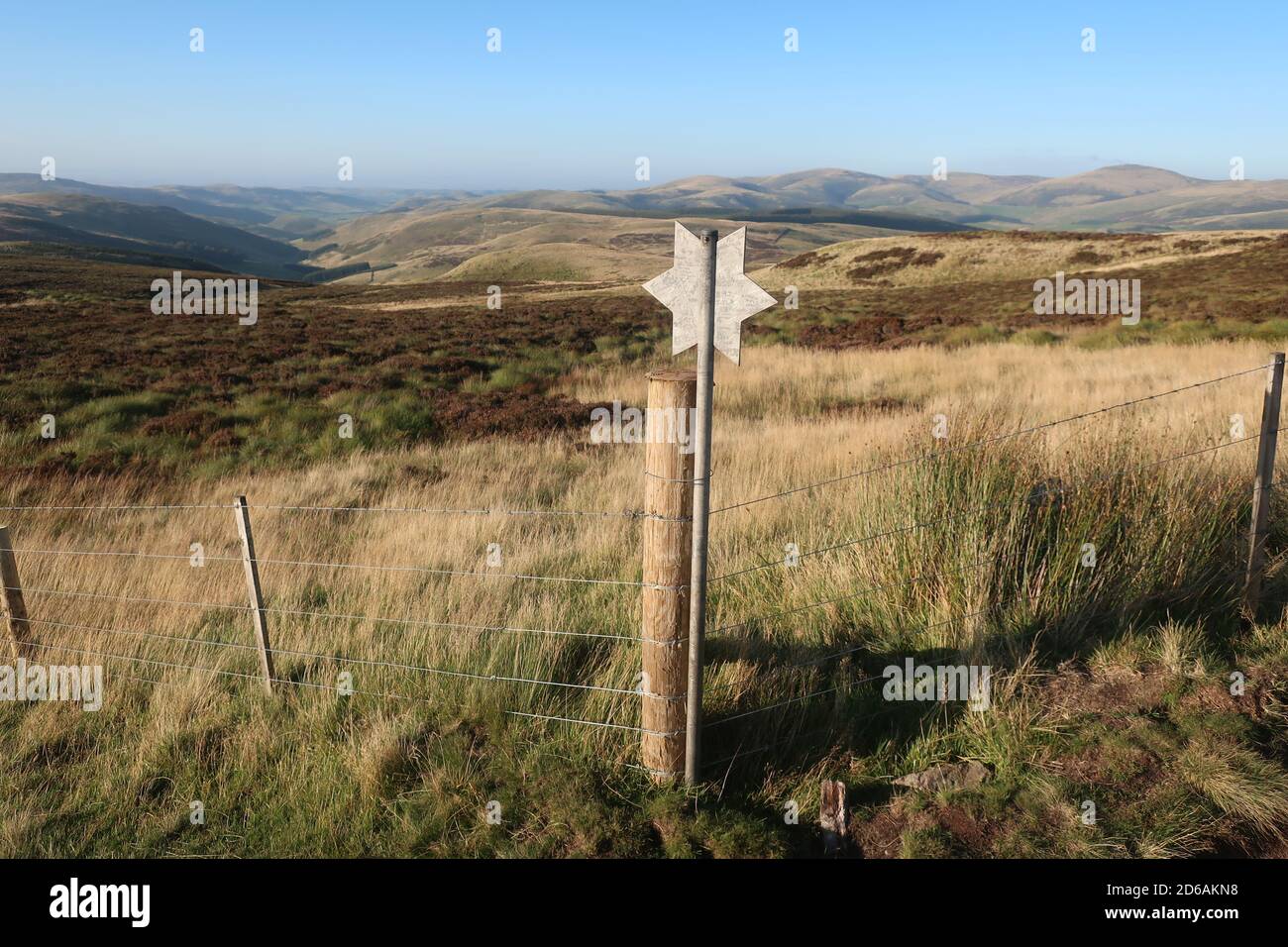 The Anglo-Scottish border. Great Britain. UK Stock Photo - Alamy