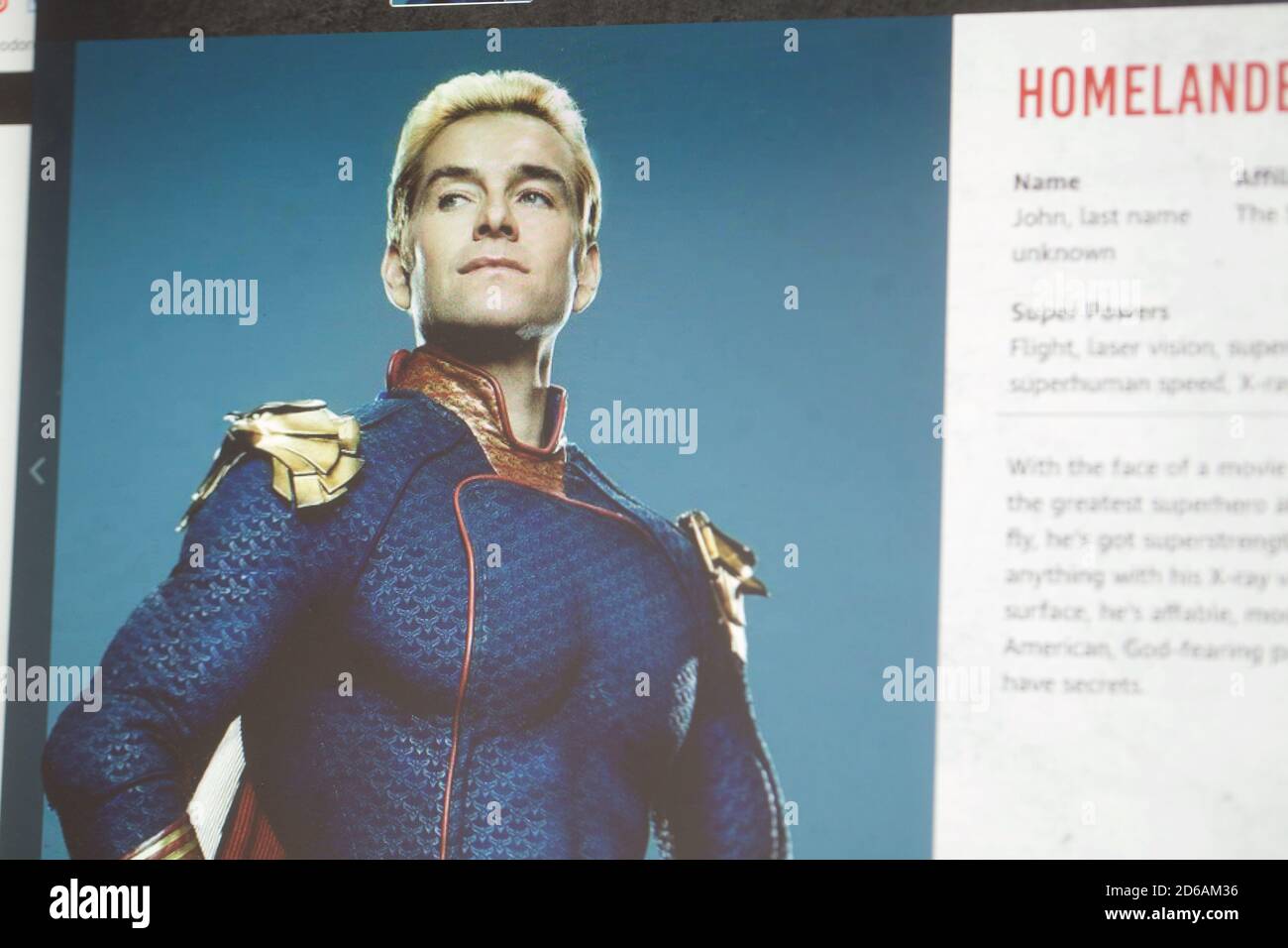 Homelander the boys hi-res stock photography and images - Alamy