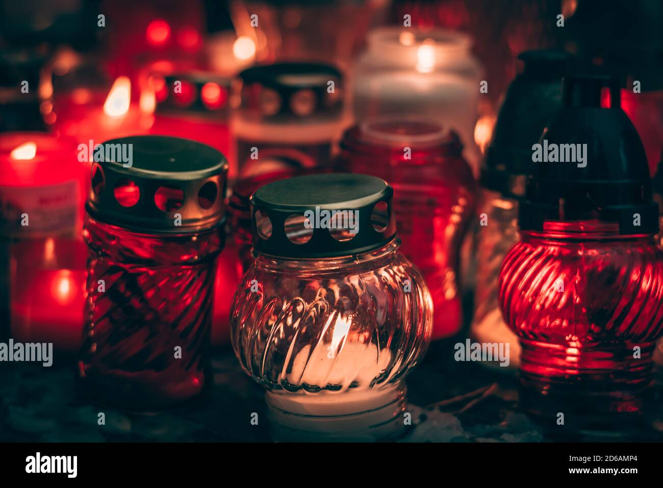 All Saints Day symbols background Stock Photo - Alamy