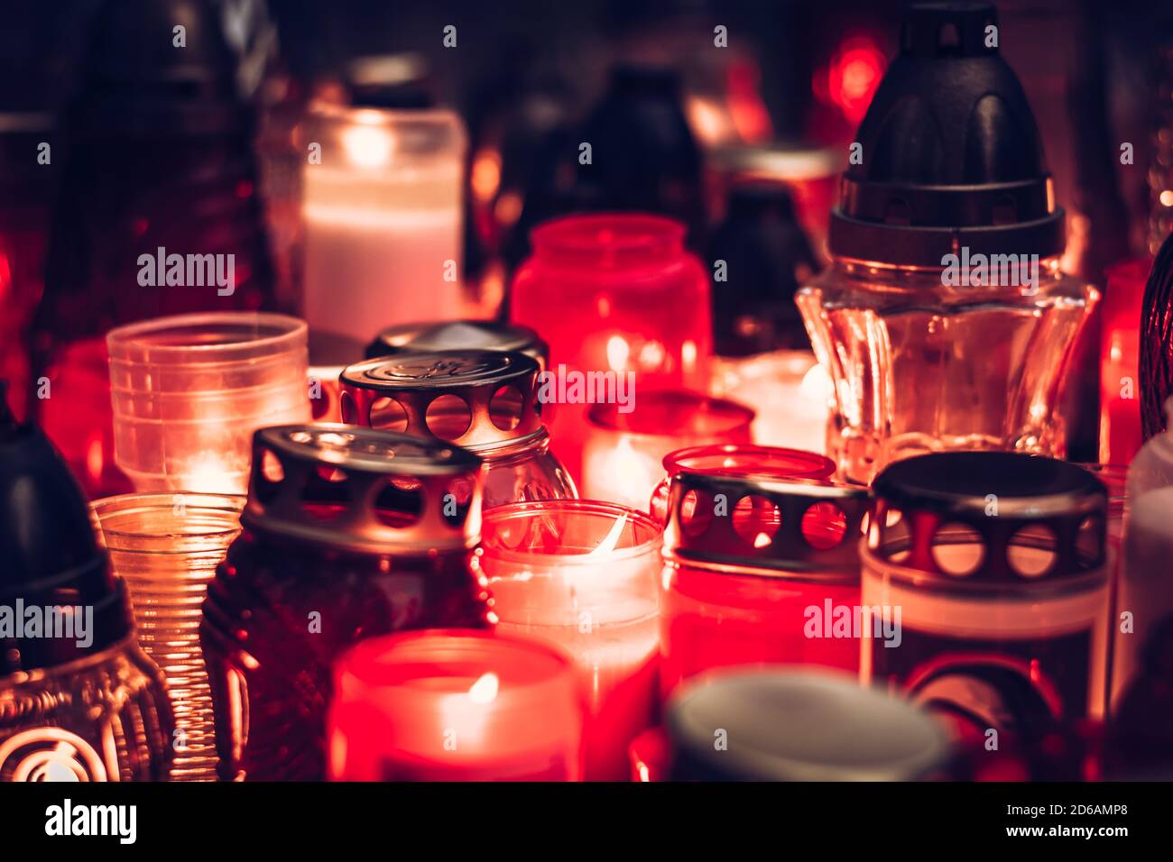 All Saints Day symbols background Stock Photo - Alamy