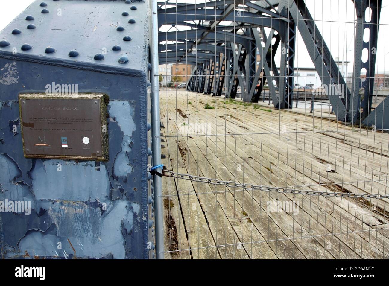 The Victoria Swing Bridge, Leith, Scotland, now closed to traffic Stock ...