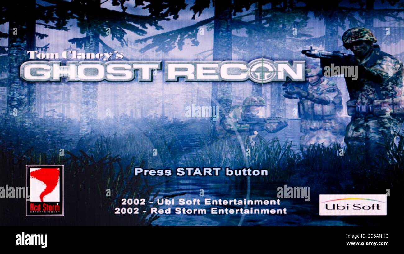 Tomy Clancy's Ghost Recon - Sony Playstation 2 PS2 - Editorial use only ...