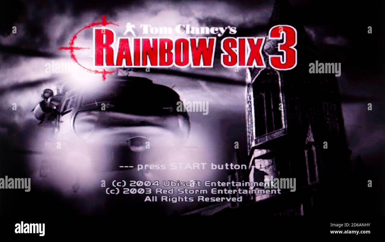 Tom Clancy's Rainbow Six 3 - Sony Playstation 2 PS2 - Editorial use ...