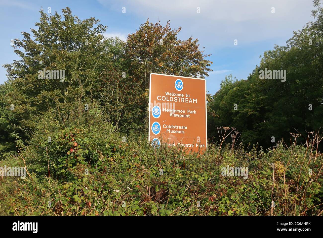 Scottish border sign anglo scottish border hi-res stock photography and ...