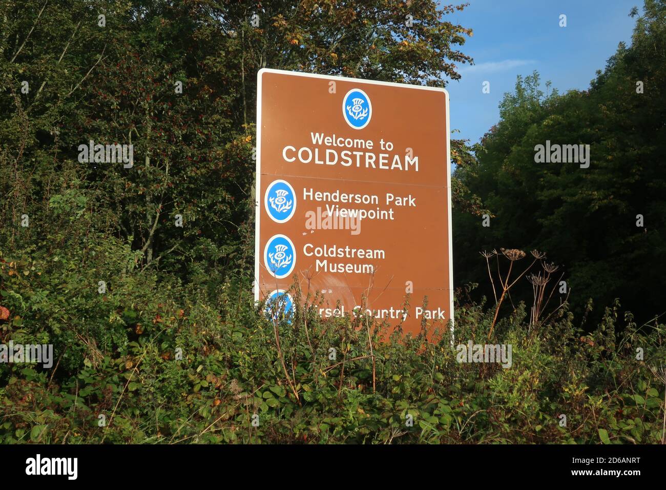 Scottish border sign anglo scottish border hi-res stock photography and ...