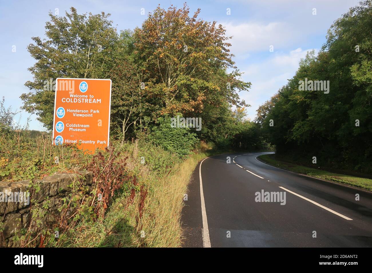 Scottish border sign anglo scottish border hi-res stock photography and ...