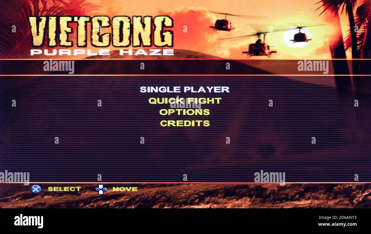 Vietcong - Purple Haze - Sony Playstation 2 PS2 - Editorial use only ...