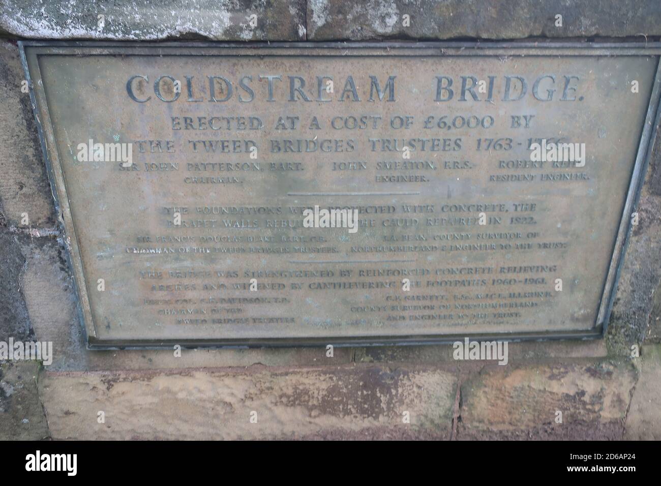 Coldstream Bridge River Tweed Coldstream Bridge High Resolution Stock ...