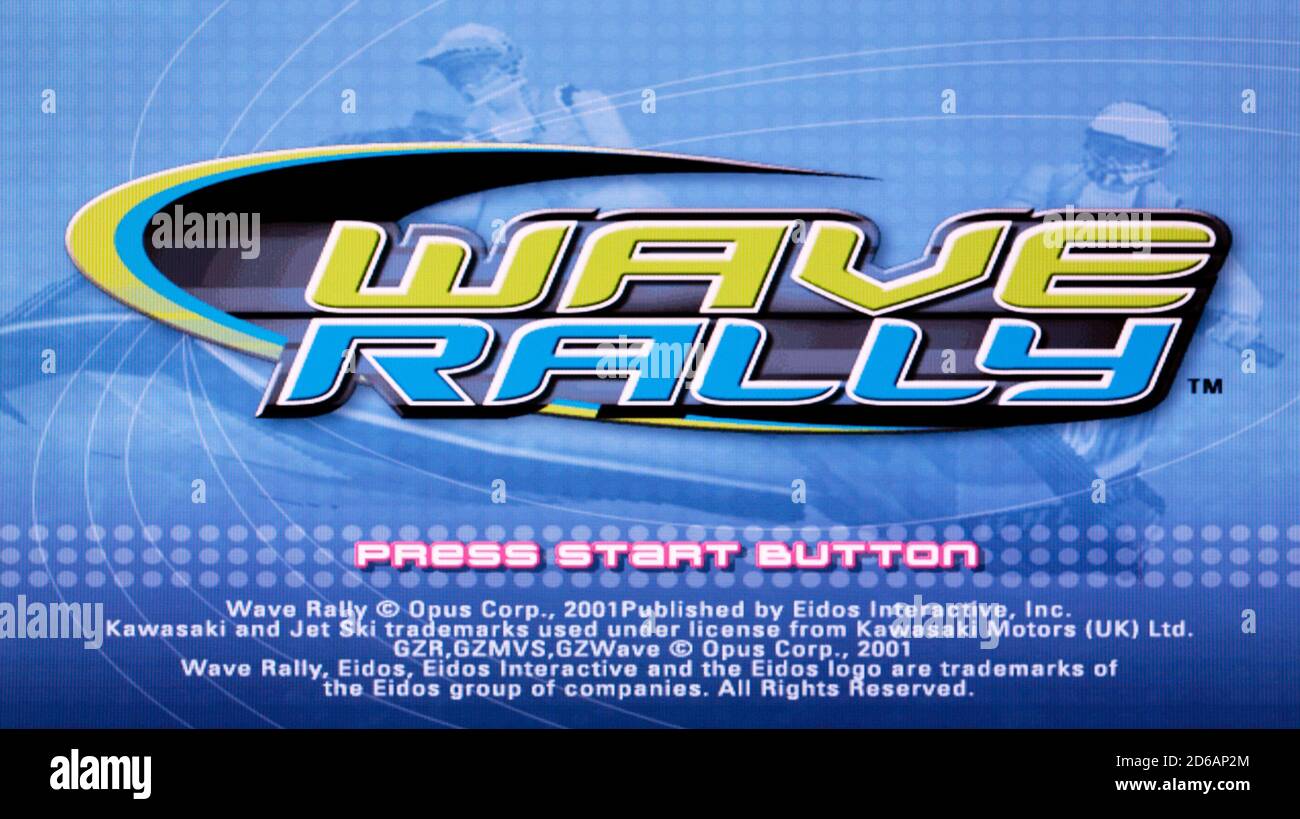 Wave Rally - Sony Playstation 2 PS2 - Editorial use only Stock Photo ...