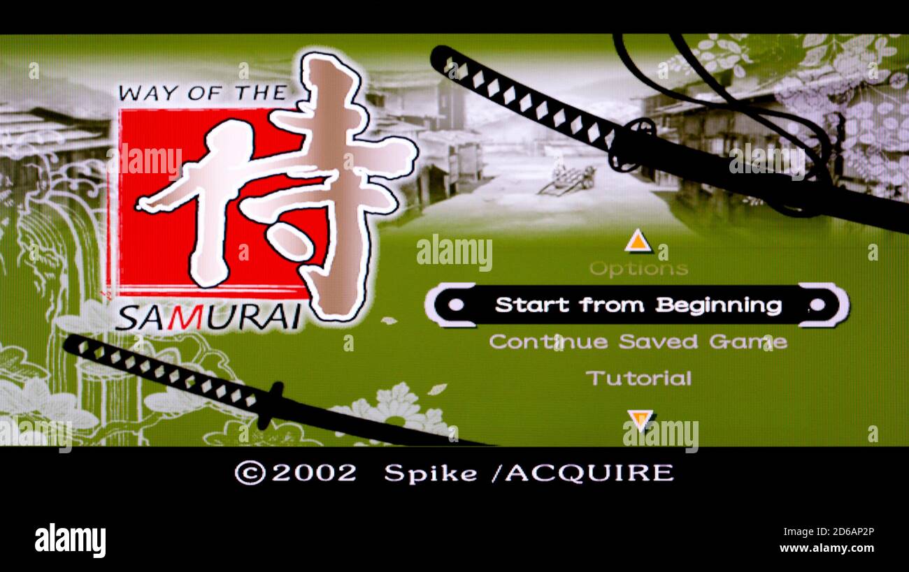 Way of the Samurai - Sony Playstation 2 PS2 - Editorial use only Stock ...