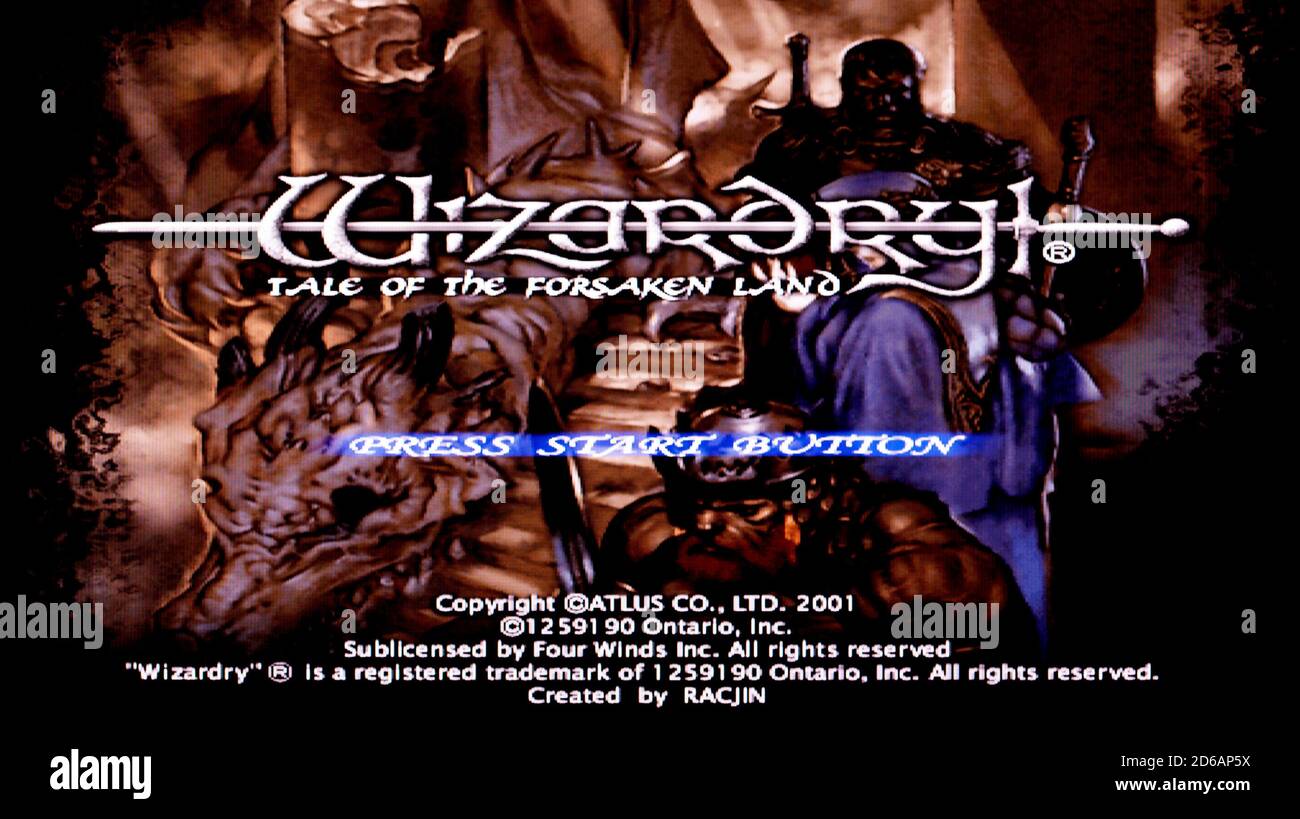 Wizardry - Tale of the Forsaken Land - Sony Playstation 2 PS2 ...