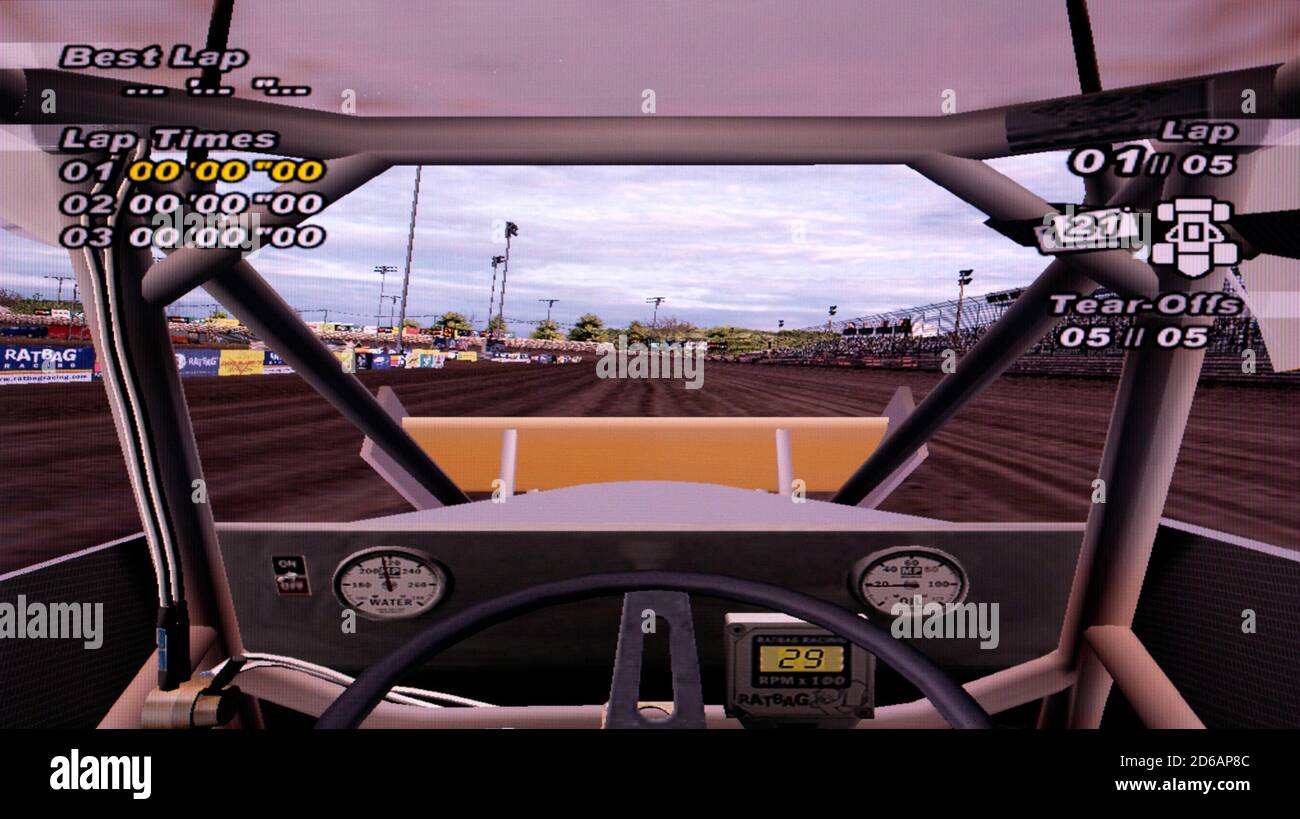 World of Outlaws - Sprint Cars - Sony Playstation 2 PS2 - Editorial use ...