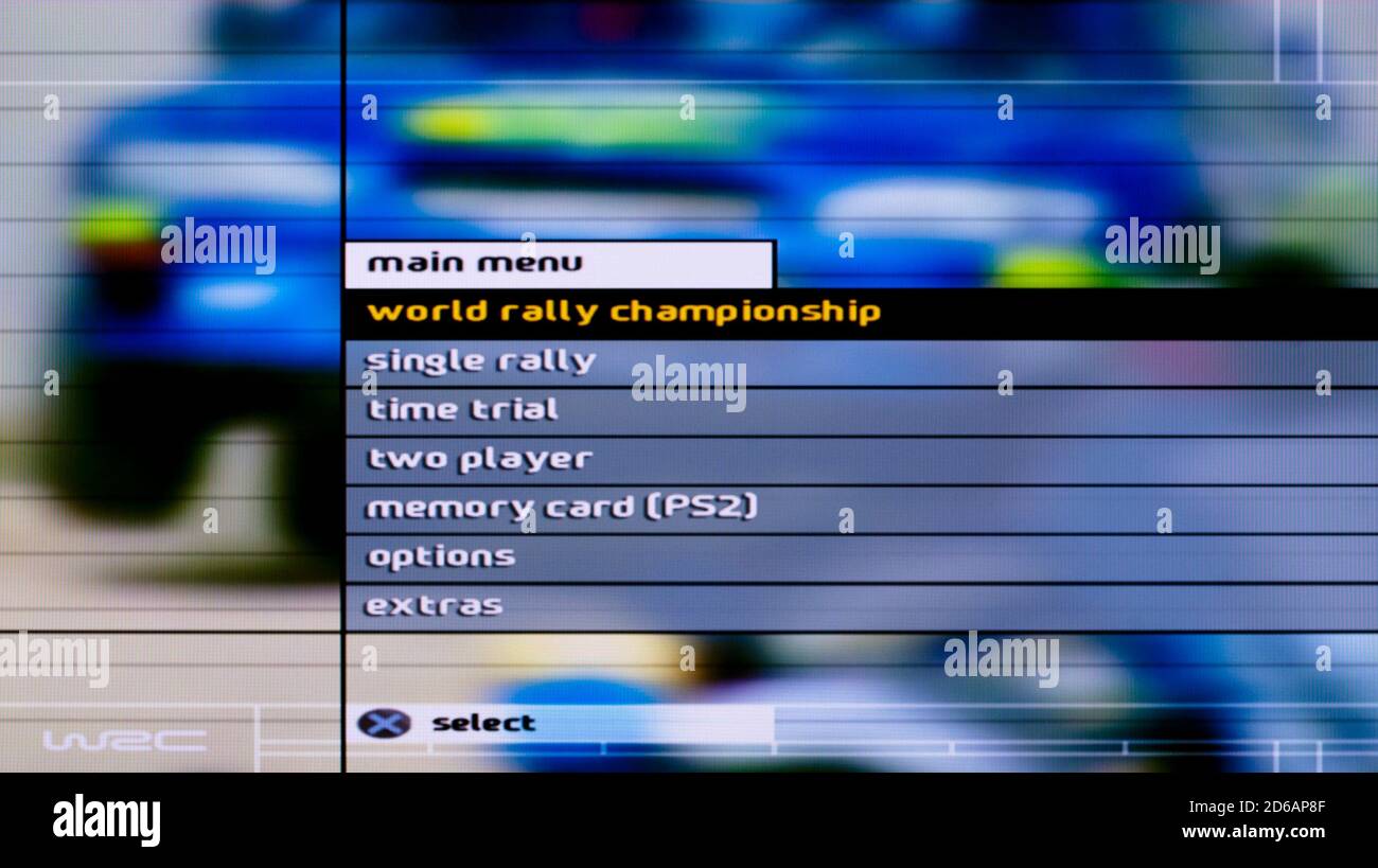 World Rally Championship - Sony Playstation 2 PS2 - Editorial use only ...
