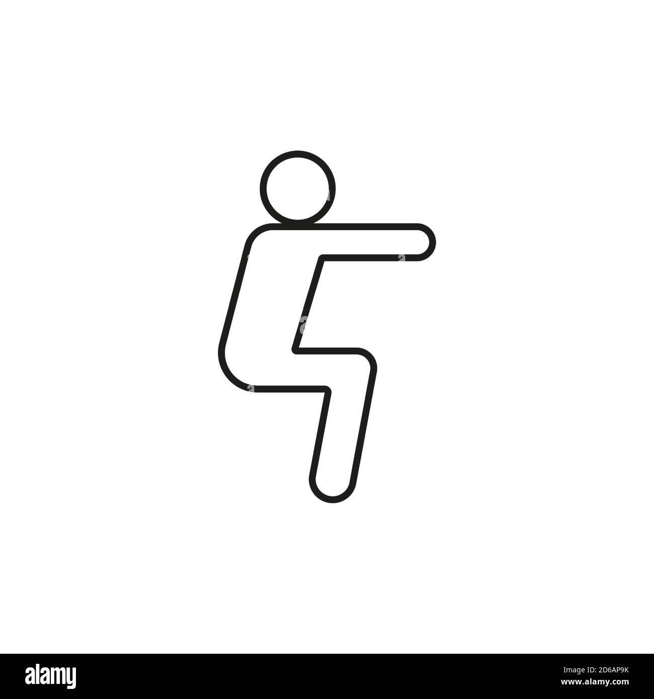 squats icon element of fitness icon for mobile concept and web apps ...