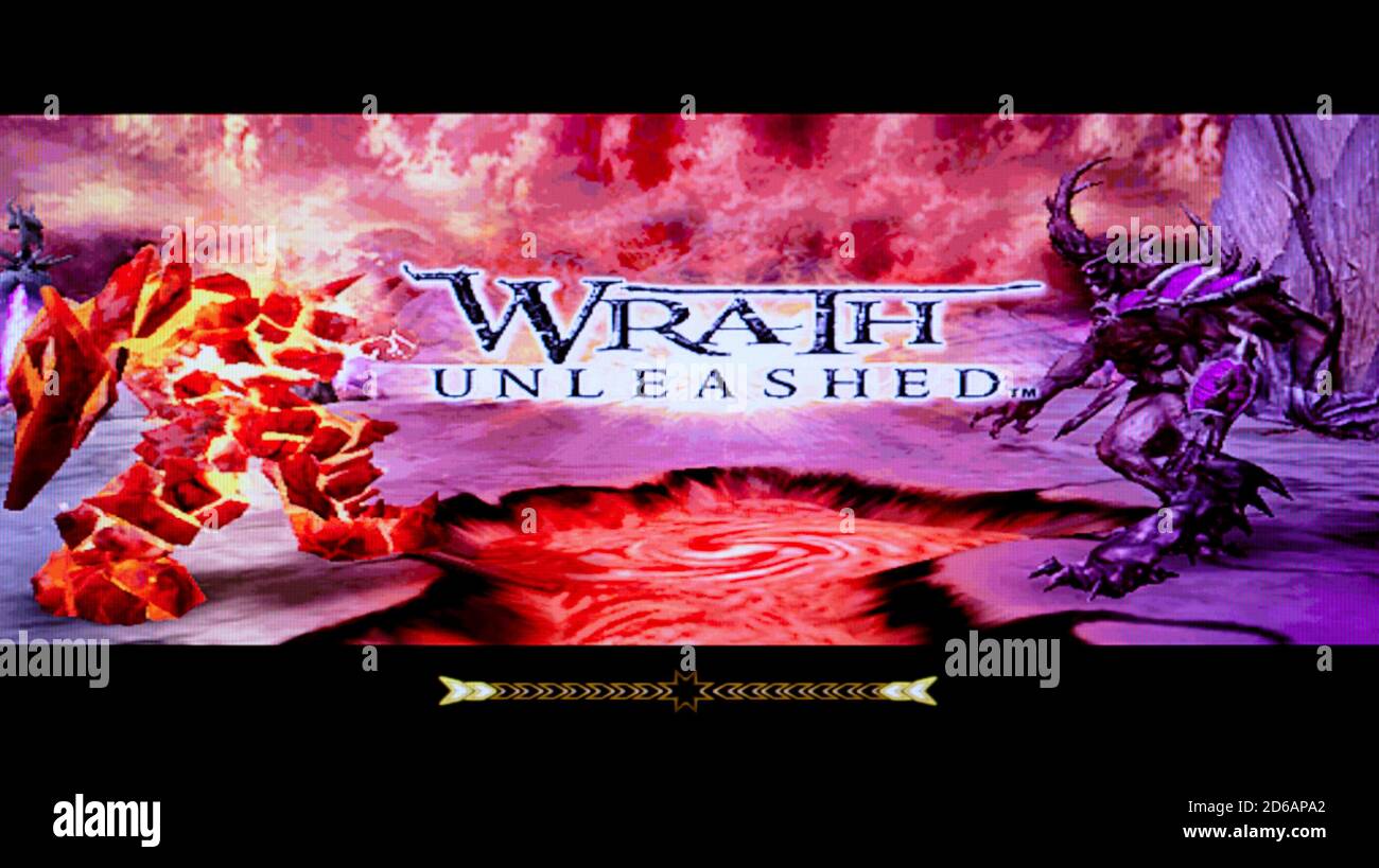 Wrath Unleashed - Sony Playstation 2 PS2 - Editorial use only Stock ...