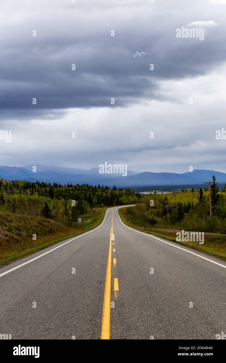 Scenic Road in Canada Stock Photo - Alamy