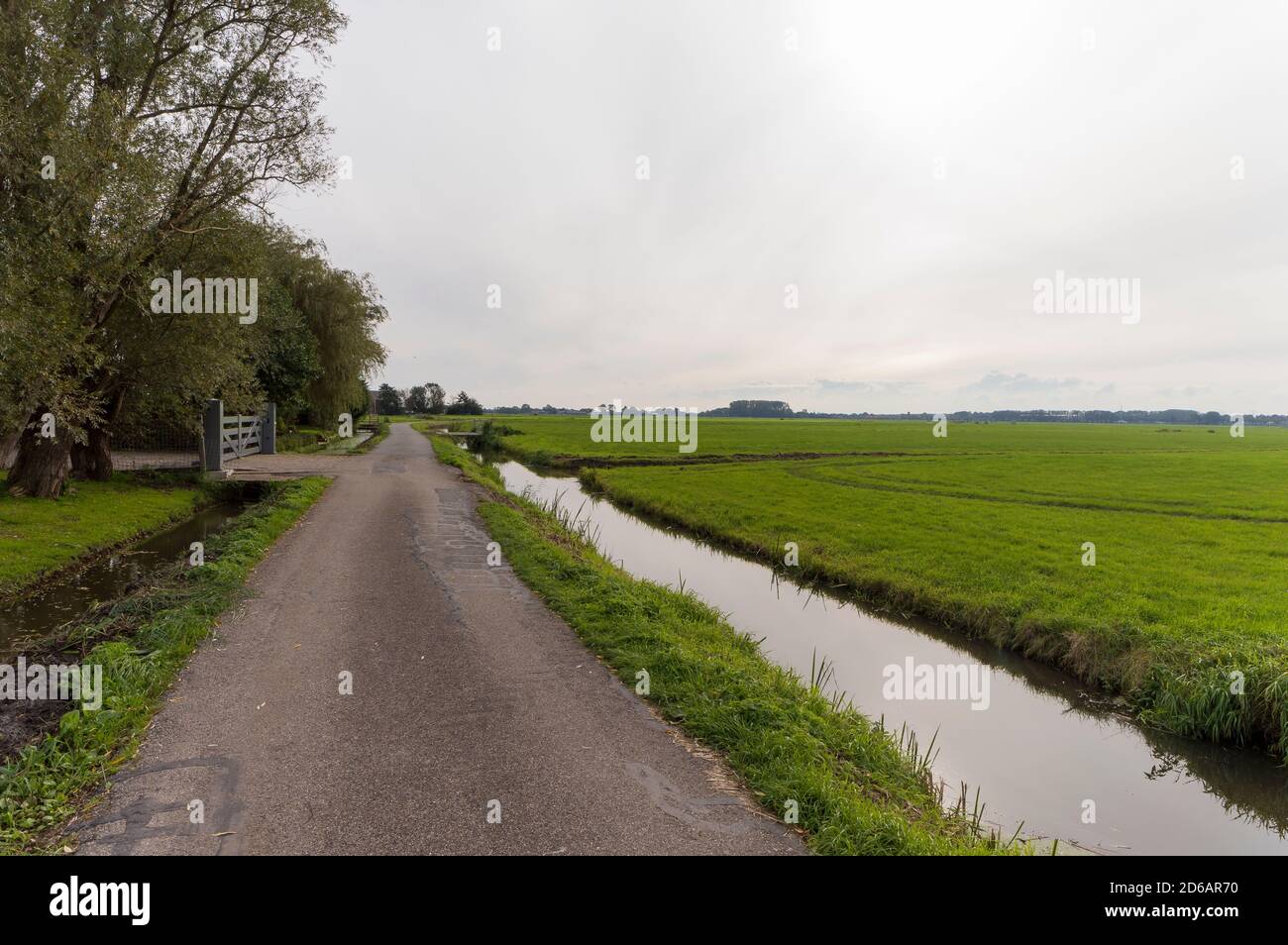A country road in Weesp, the Netherlands Stock Photo - Alamy