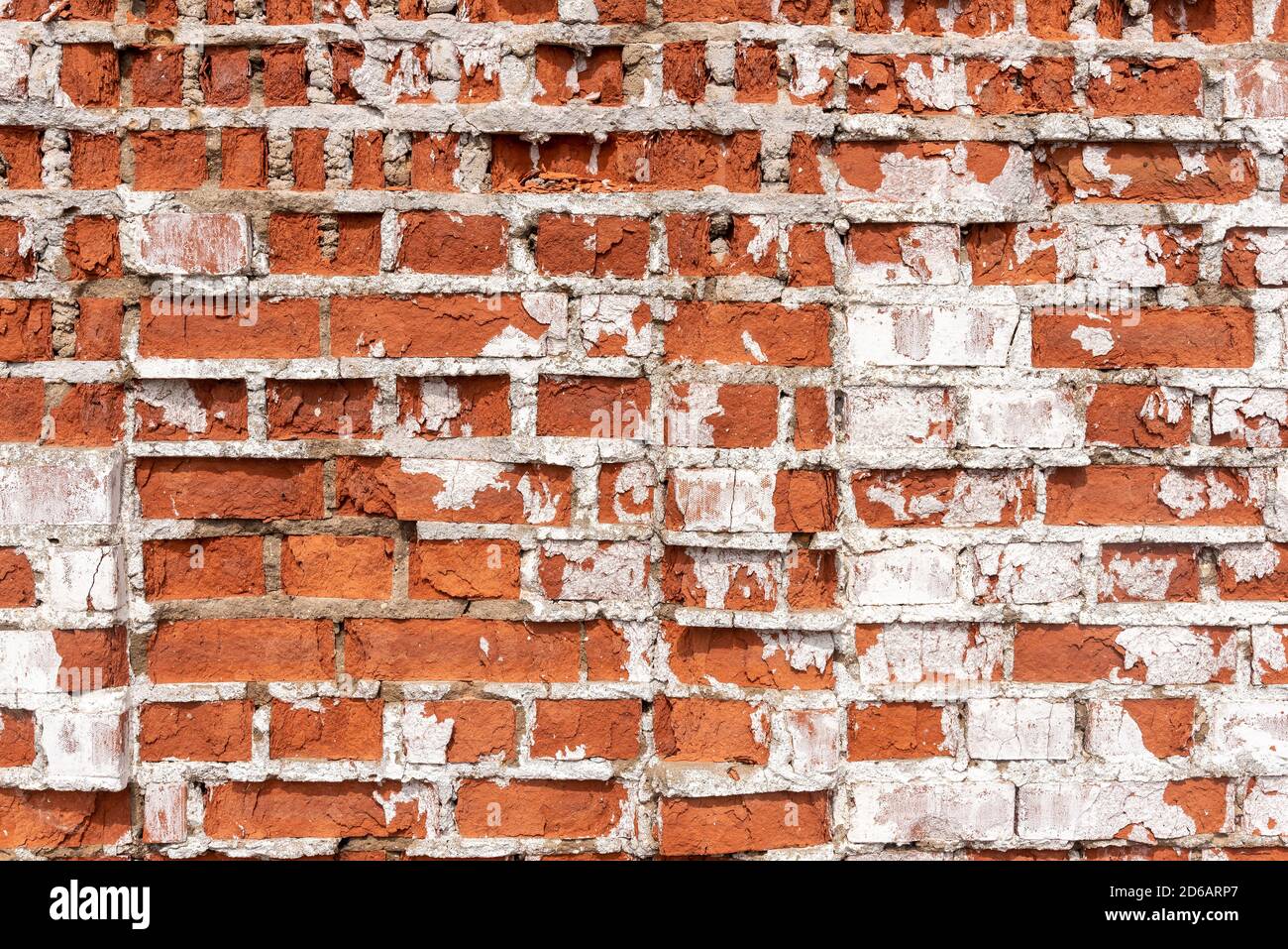 Grungy old empty red brick wall, rusty building Stock Photo - Alamy