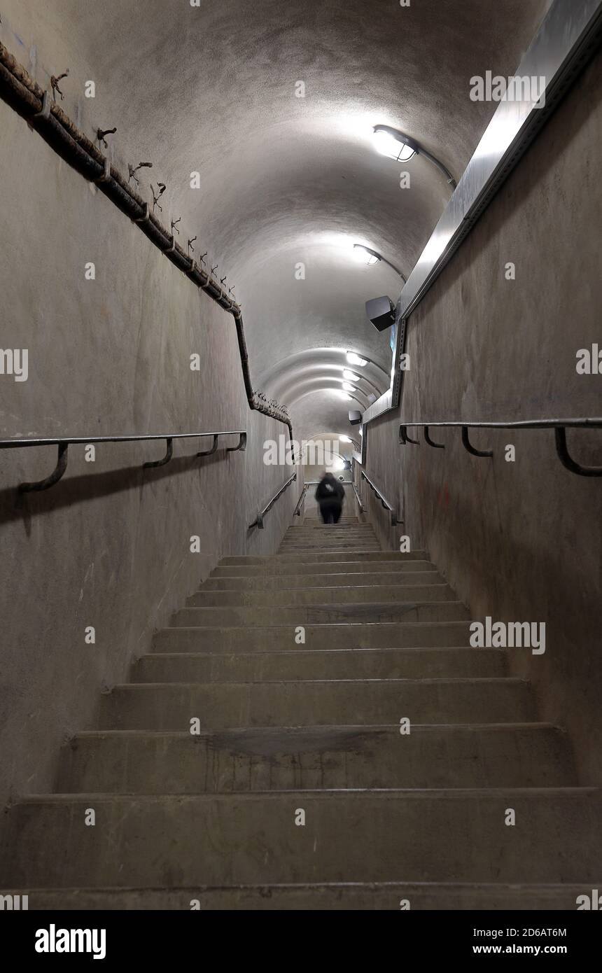 Stairs down to the underground bunker of Colonel Rol-Tanguy of French ...