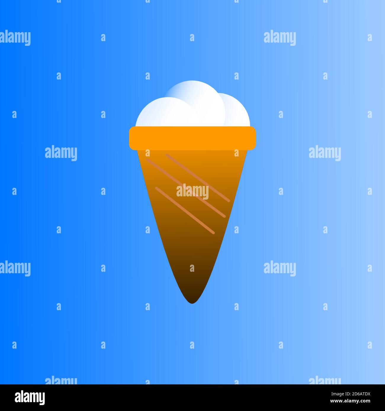 Ice cream waffle cup Stock Vector Images - Alamy