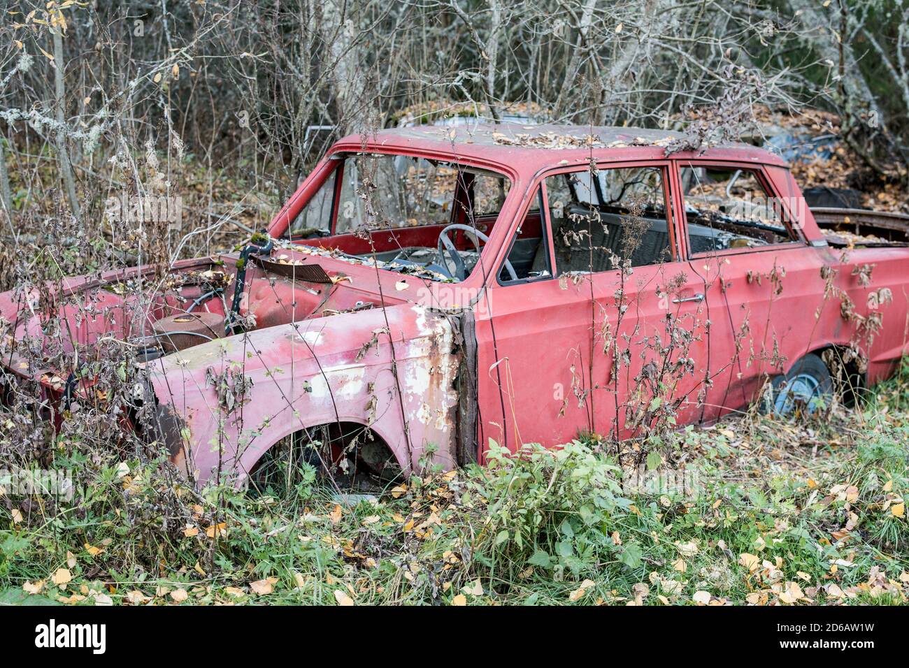Car cemetery bastnas hi-res stock photography and images - Alamy