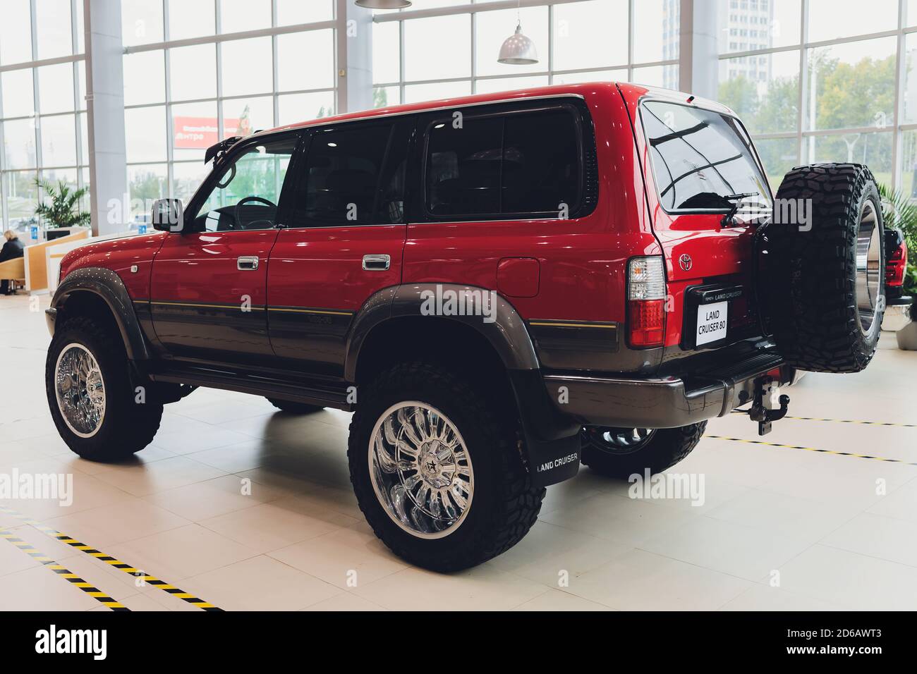 UFA, RUSSIA - SEPTEMBER 20, 2020: Japanese motor car Toyota Land ...