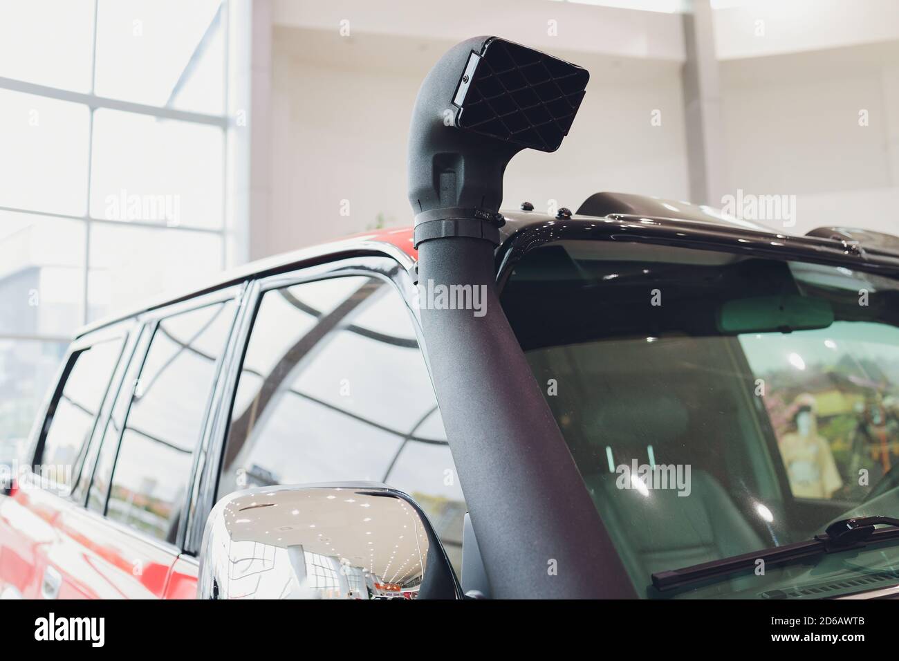 Close up shot of an off road car air intake, called snorkel Stock Photo ...