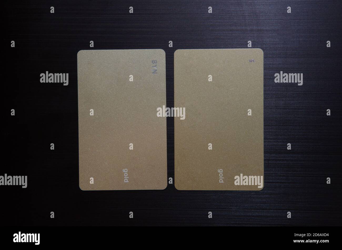 Business Card MockUp US Standard 3.5 x 2 inches . Golden Rough Paper ...