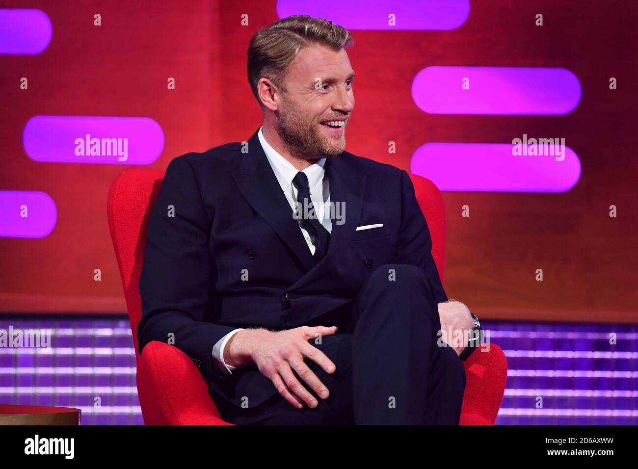 EDITORIAL USE ONLY Andrew Flintoff during the filming for the Graham ...