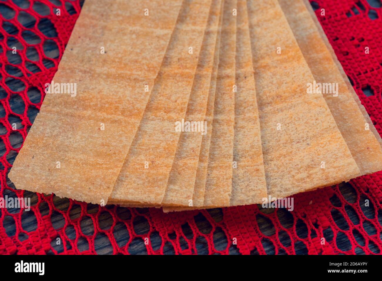 A pack of rectangular chips. Rectangular chips Stock Photo - Alamy