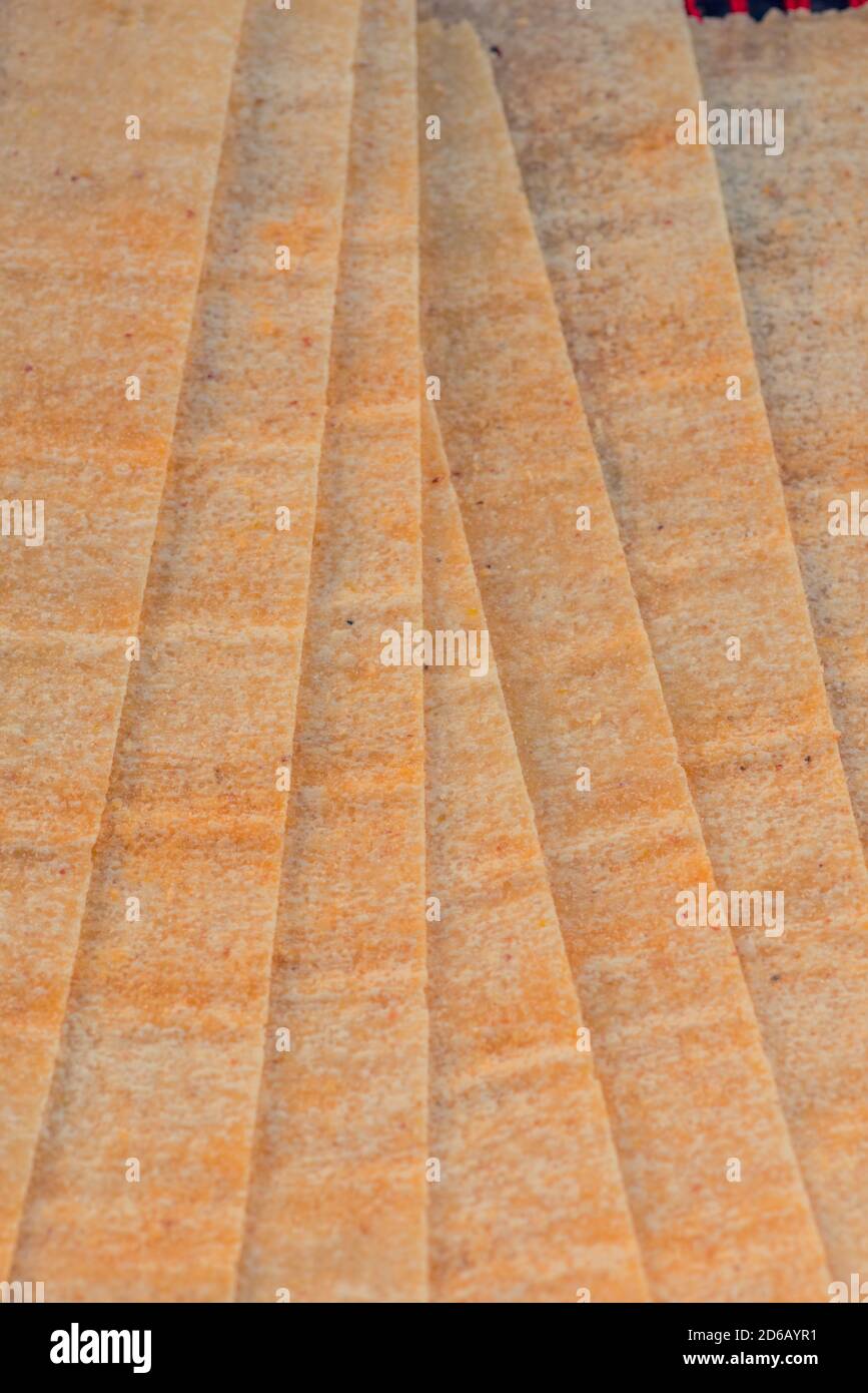 A pack of rectangular chips. Rectangular chips Stock Photo - Alamy