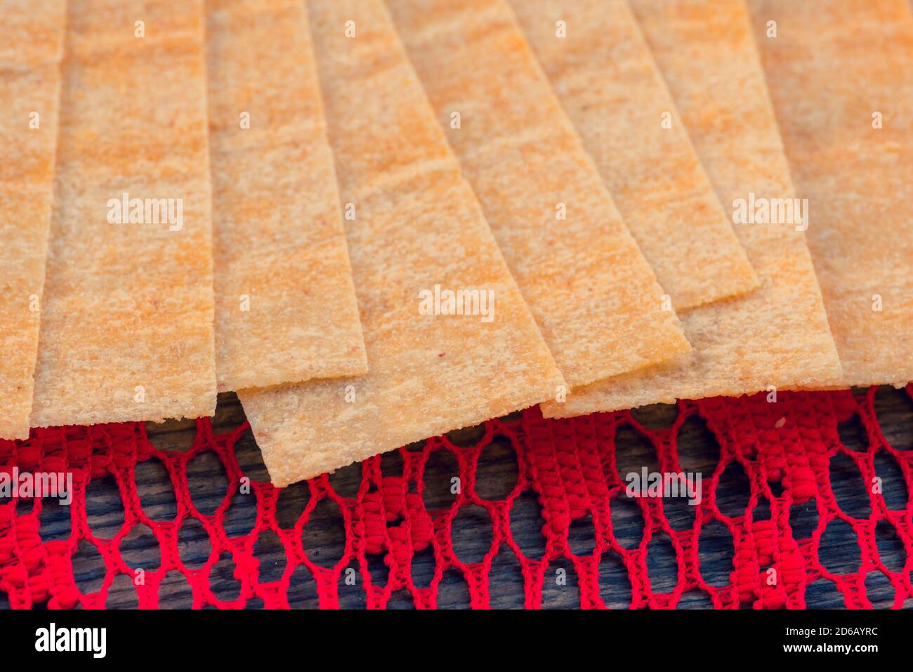 A pack of rectangular chips. Rectangular chips Stock Photo - Alamy