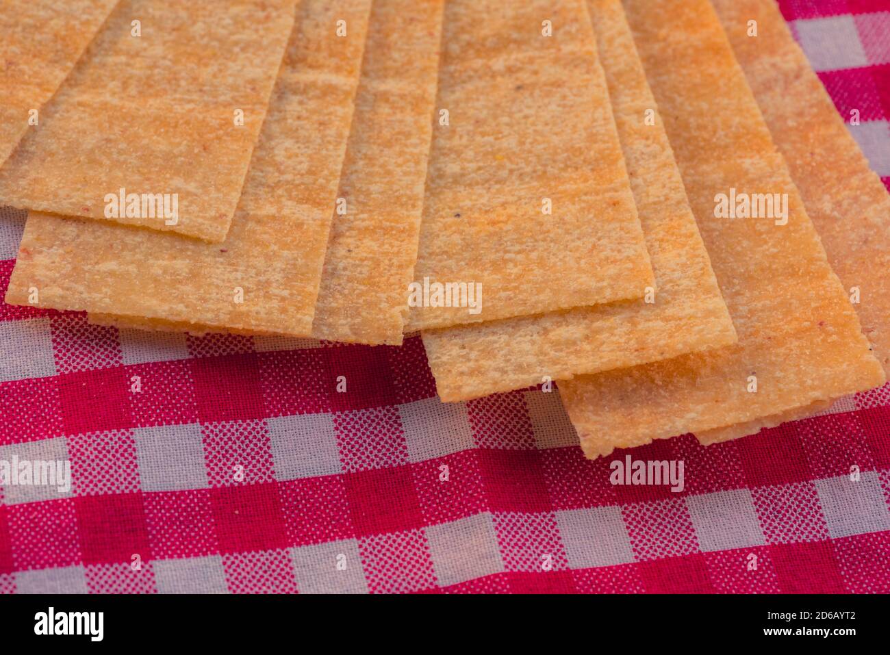 A pack of rectangular chips. Rectangular chips Stock Photo - Alamy
