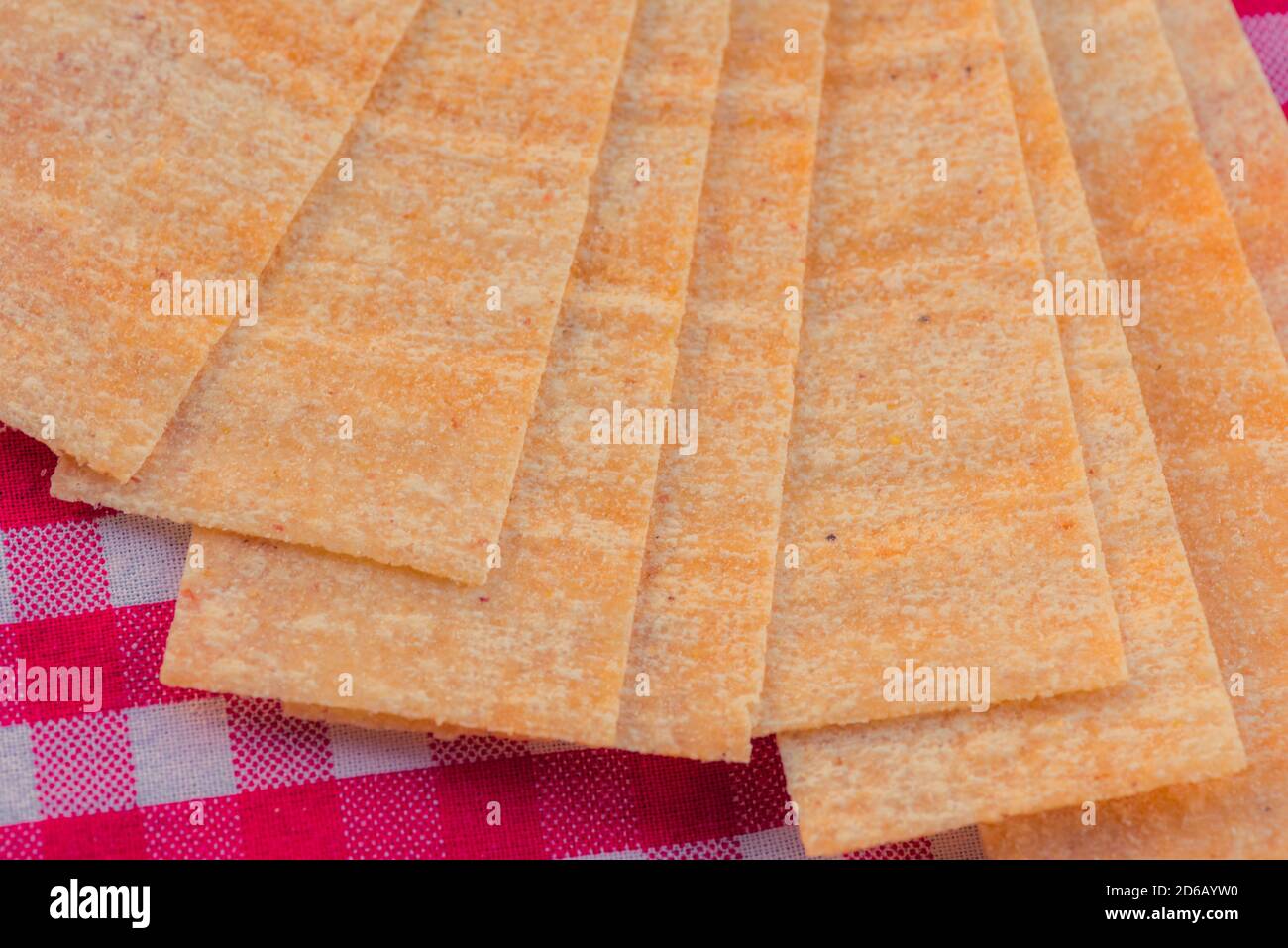 A pack of rectangular chips. Rectangular chips Stock Photo - Alamy