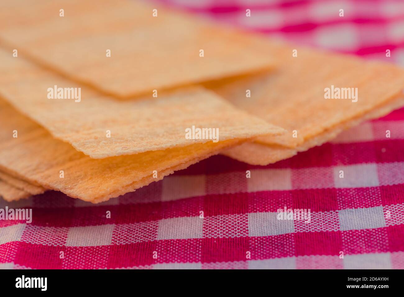 A pack of rectangular chips. Rectangular chips Stock Photo - Alamy