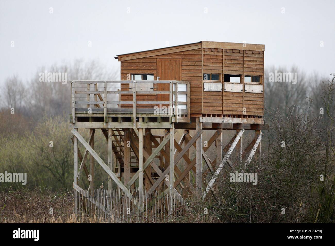 Wildlife observation hide example Stock Photo - Alamy