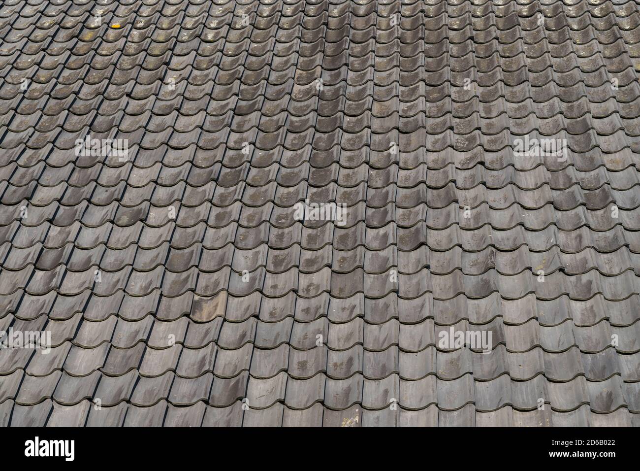 Grey roof tiles close up and full frame in rows Stock Photo - Alamy