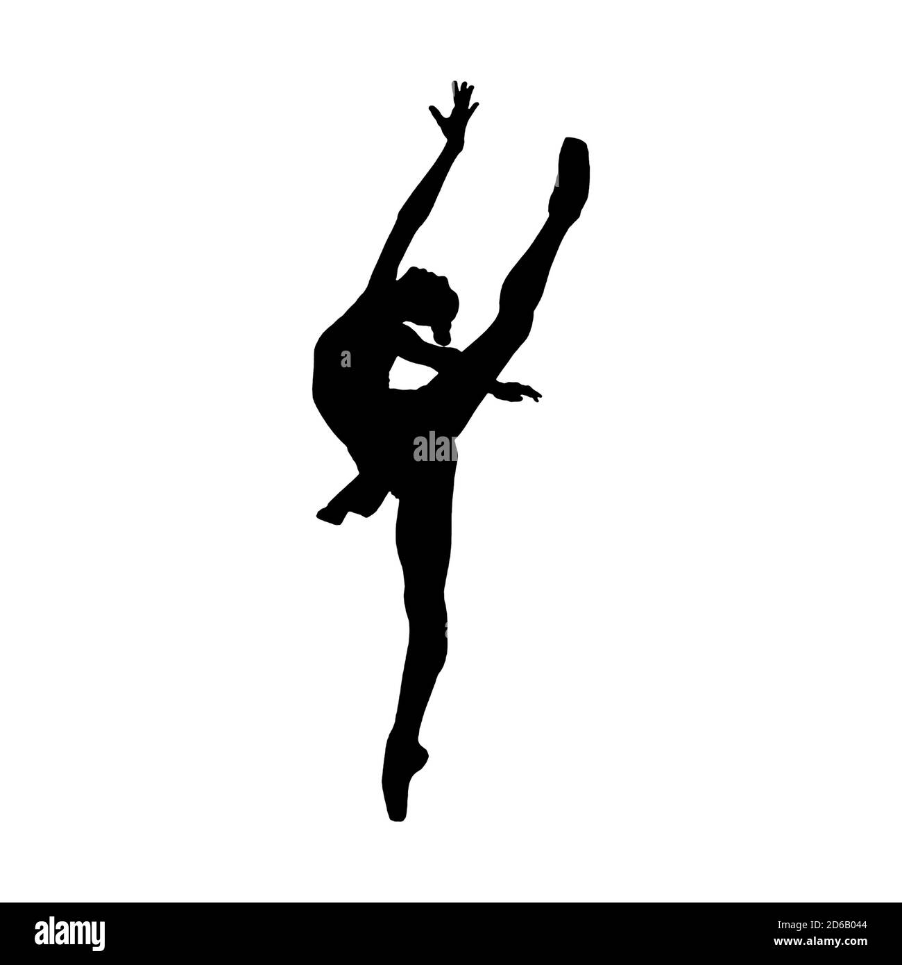 Ballet dancer at bar Cut Out Stock Images & Pictures - Alamy