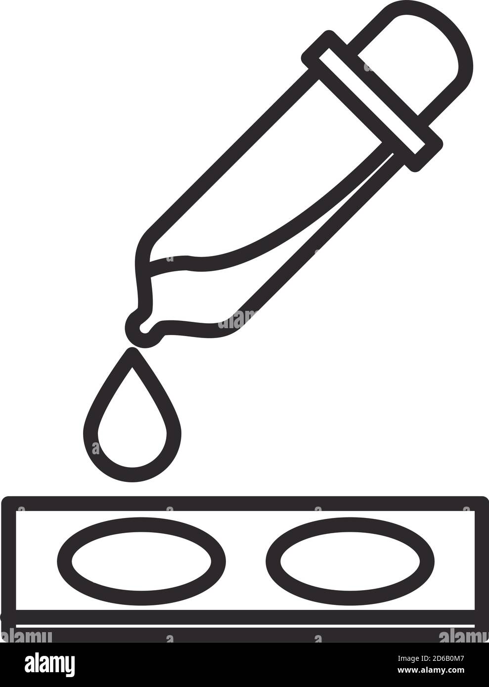 Chemistry dropper researching science lab Stock Vector Images - Alamy