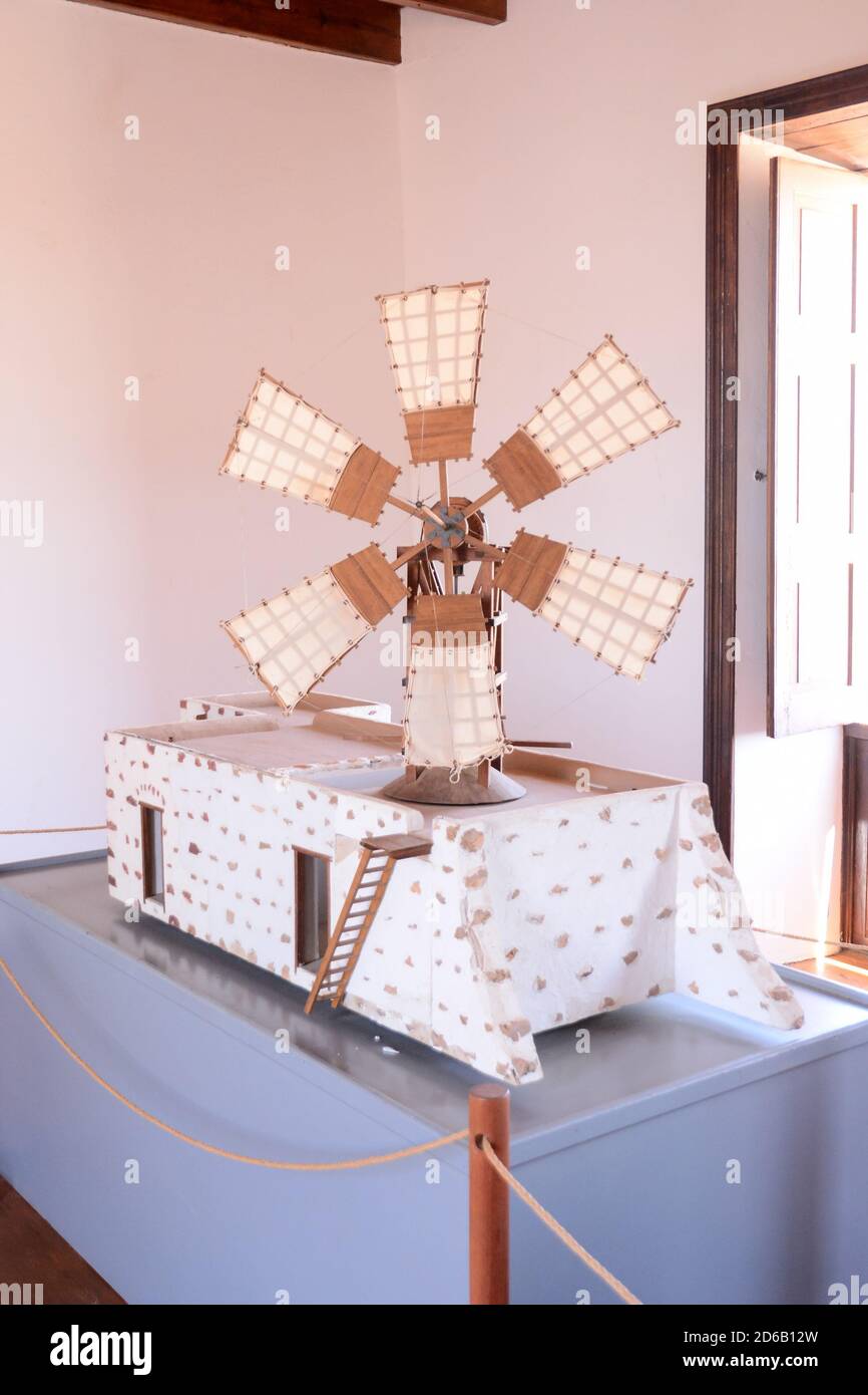 Classic Vintage Windmill Building Stock Photo - Alamy