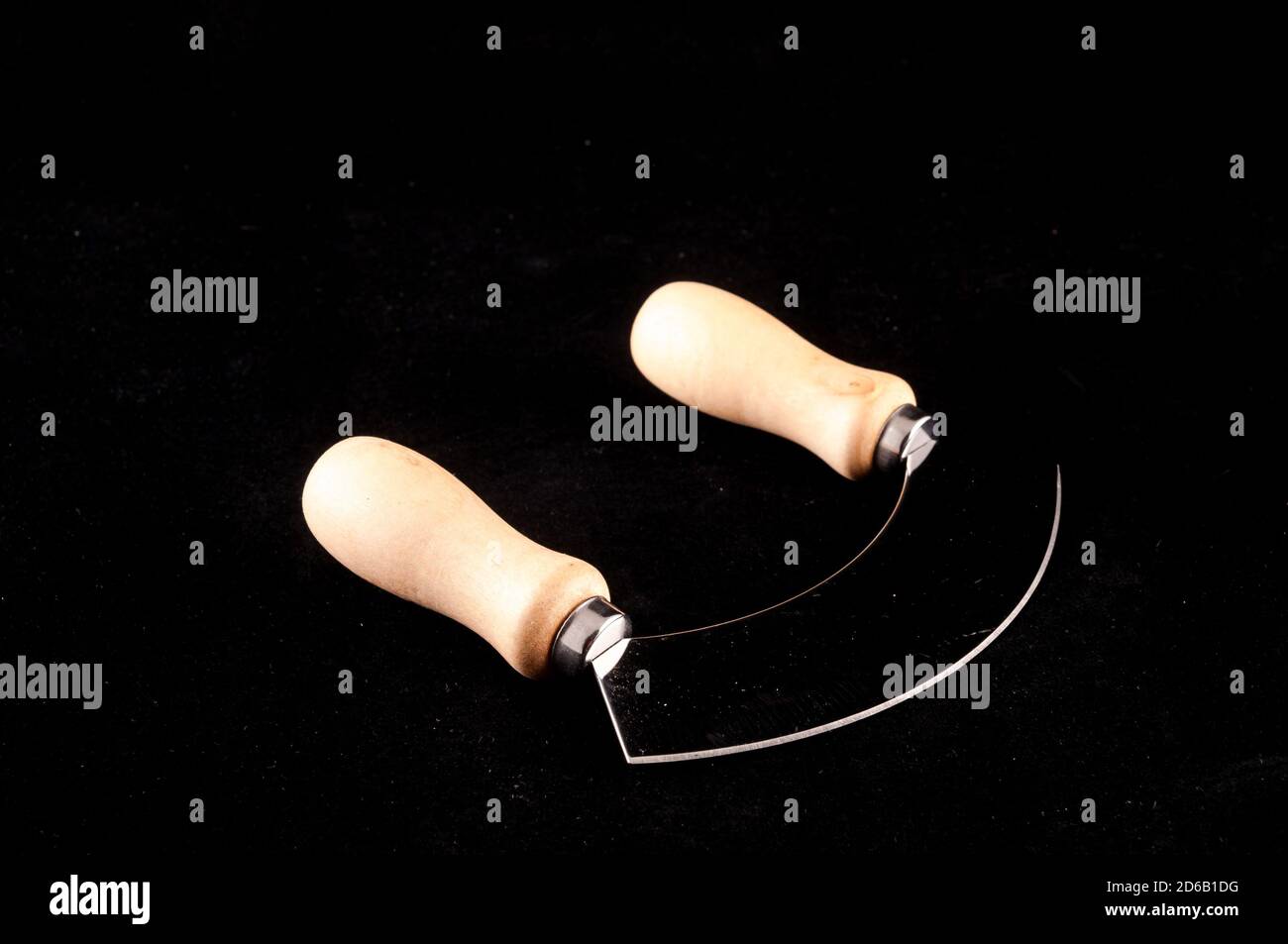 Curved Metallic Knife Tool Stock Photo - Alamy