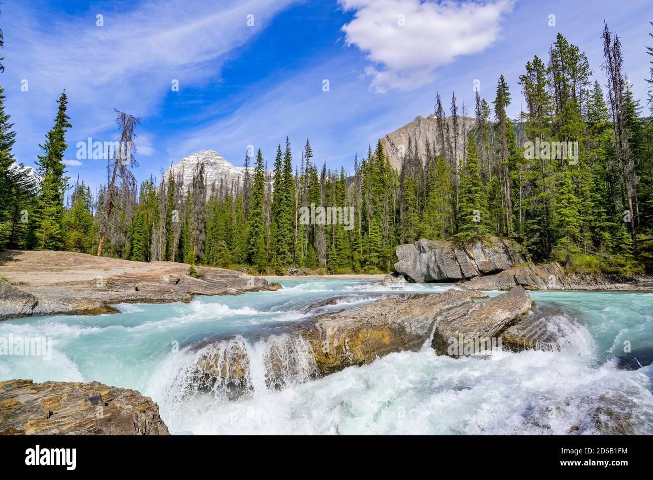 Natural Bridge, Kicking Horse River, Yoho National Park, British ...