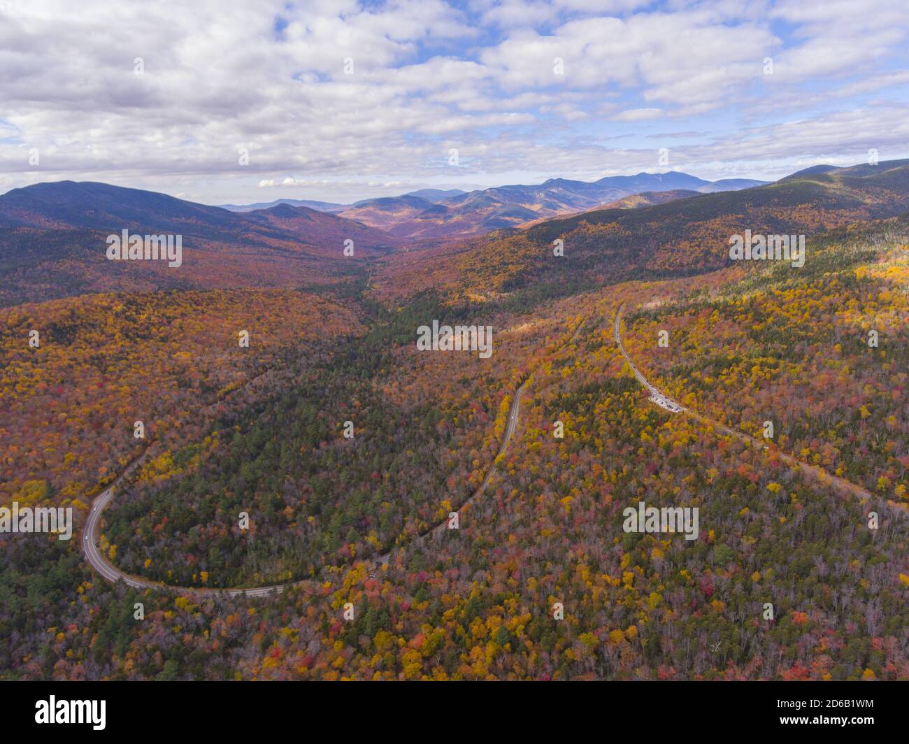 White Mountain National Forest fall foliage on Kancamagus Highway near ...
