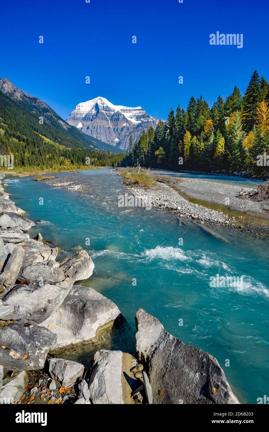 Robson River, Mount Robson Provincial Park, British Columbia, Canada ...